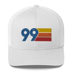 99 Retro 1999 Birthday Gift Hat Mens Womens Vintage Inspired Custom ...