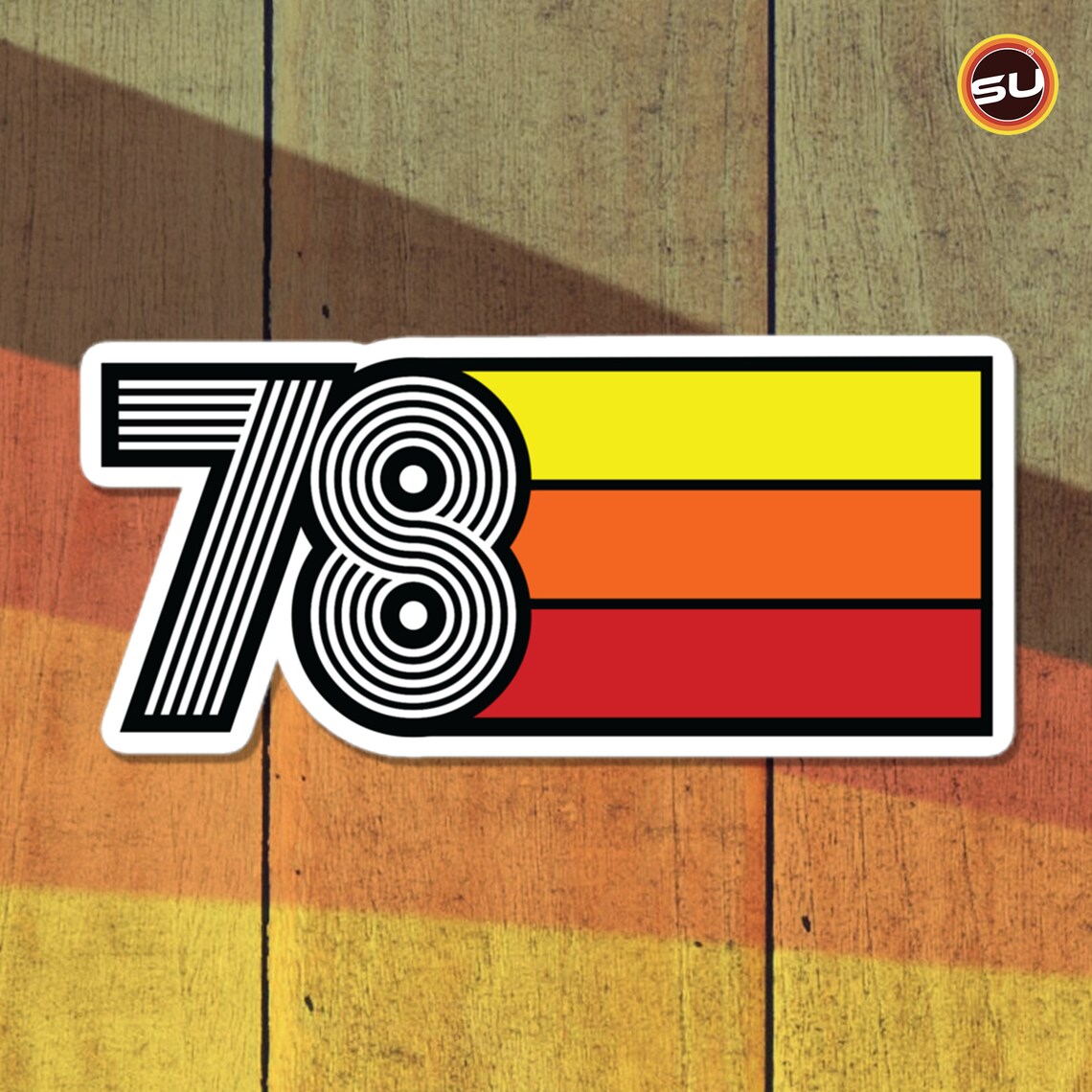 78 1978 Retro Tri Line Decal Decoration Bubble-free Vinyl - Etsy