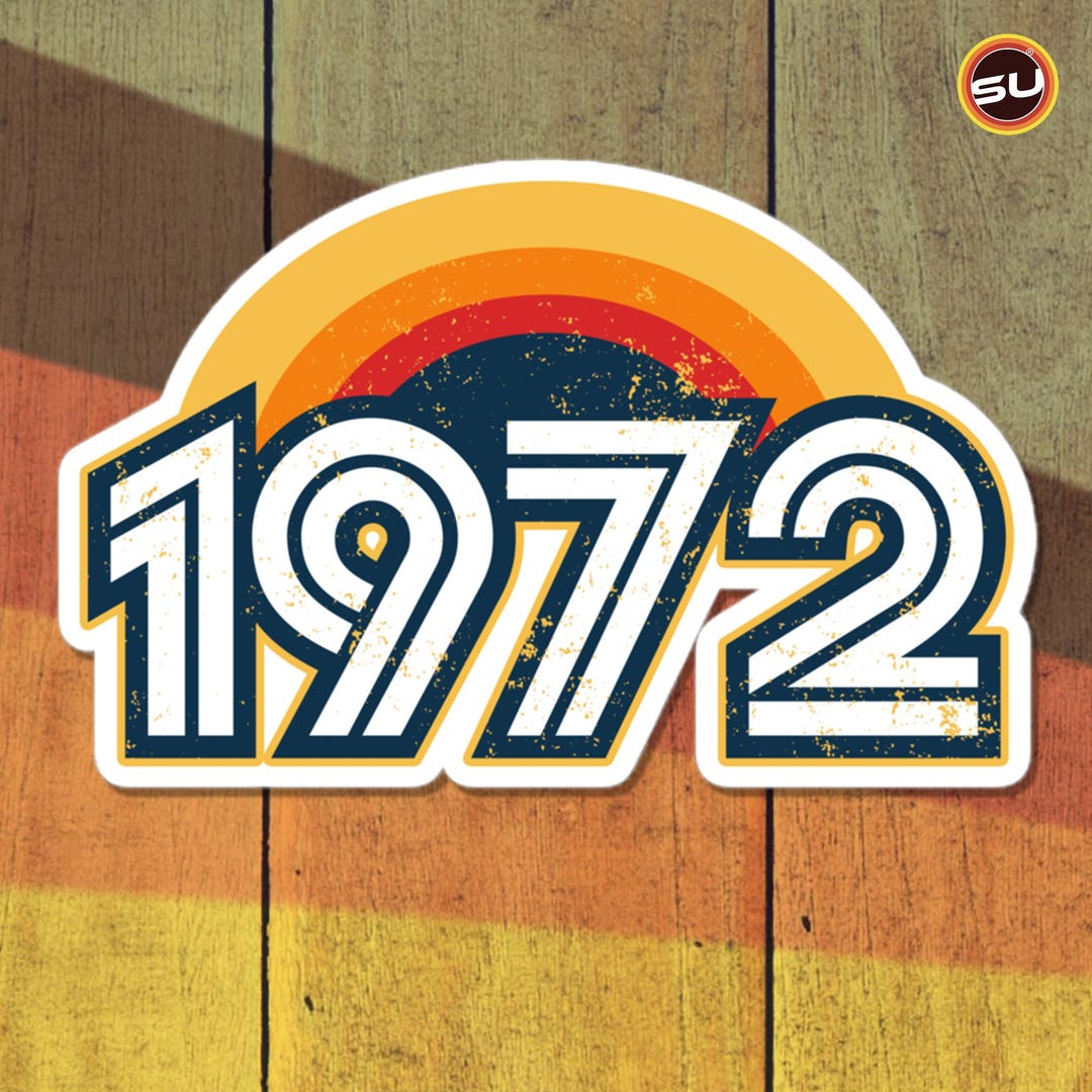72 - 1972 Retro Sunset Vinyl Stickers - Etsy