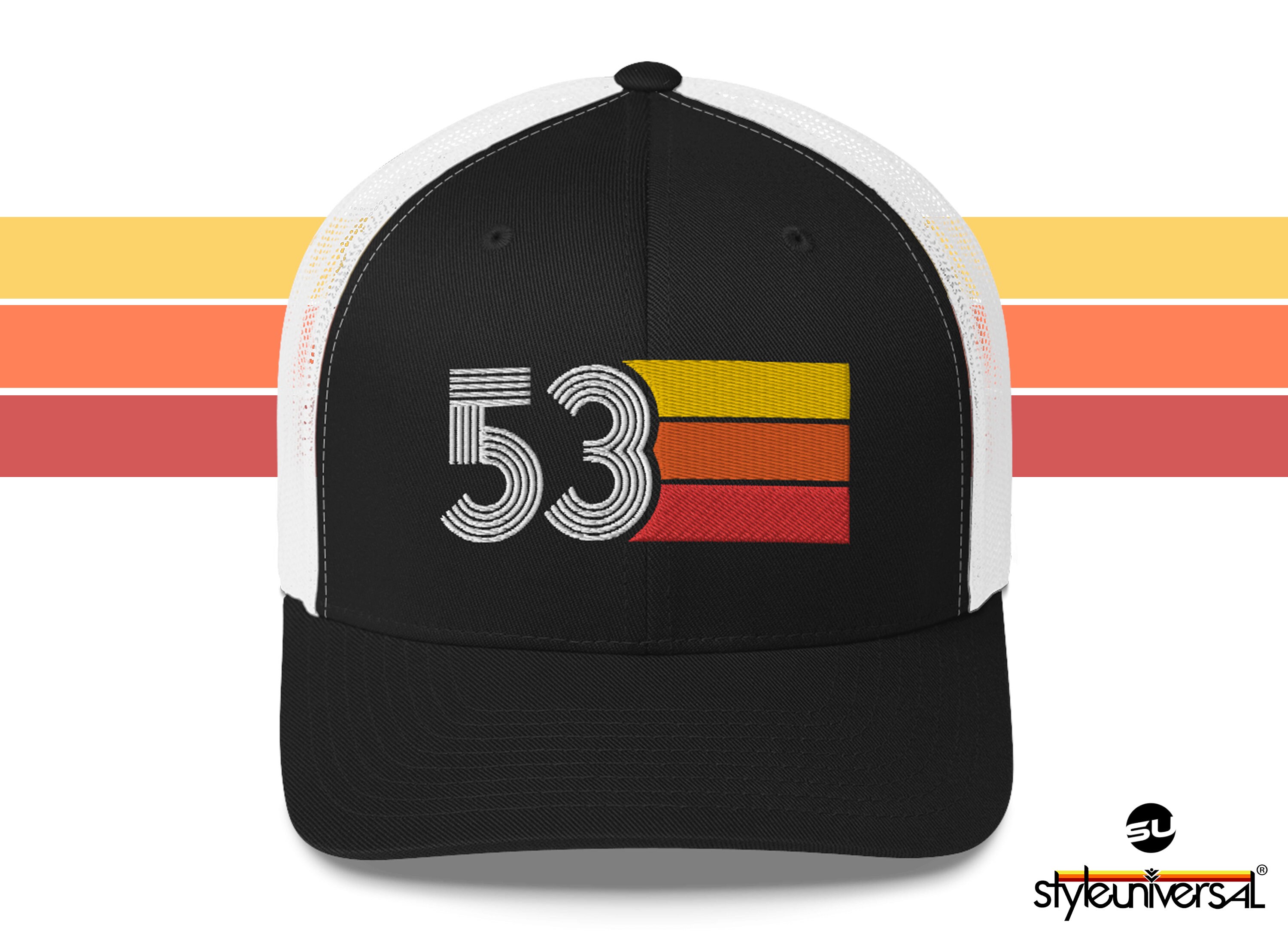 53 Retro Birthday Gift Hat Mens Womens Vintage Trucker Cap | Etsy
