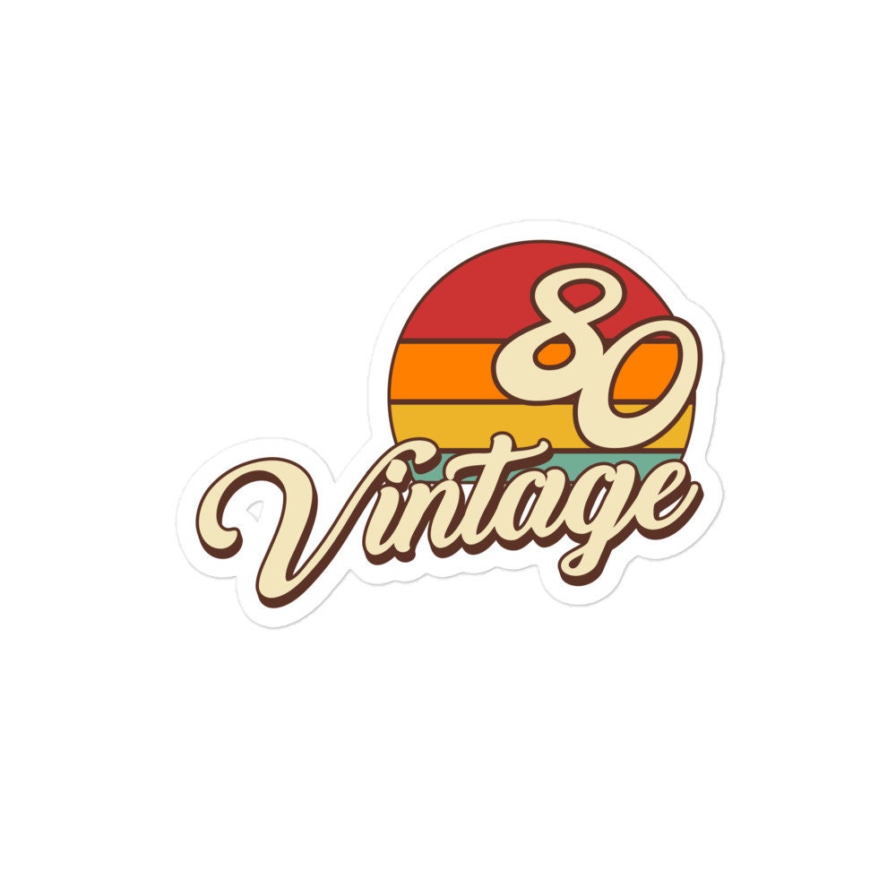 80 - Vintage 1980 Vinyl Stickers - Etsy