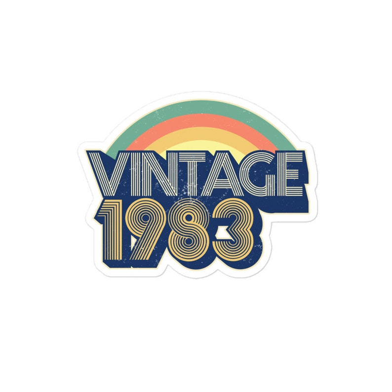 83 Vintage 1983 Retro Vinyl Decal Stickers - Etsy