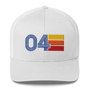 04 Retro 2004 - Number 4 - Birthday Party Hat Gift Idea - Mens Womens ...