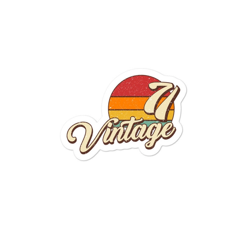 71 - Vintage 1971 - 50th Birthday Stickers - Etsy