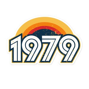 79 - 1979 Retro Sunset Stickers - Etsy