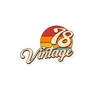 78 - 1978 - Vintage Sunset Vinyl Stickers - Etsy
