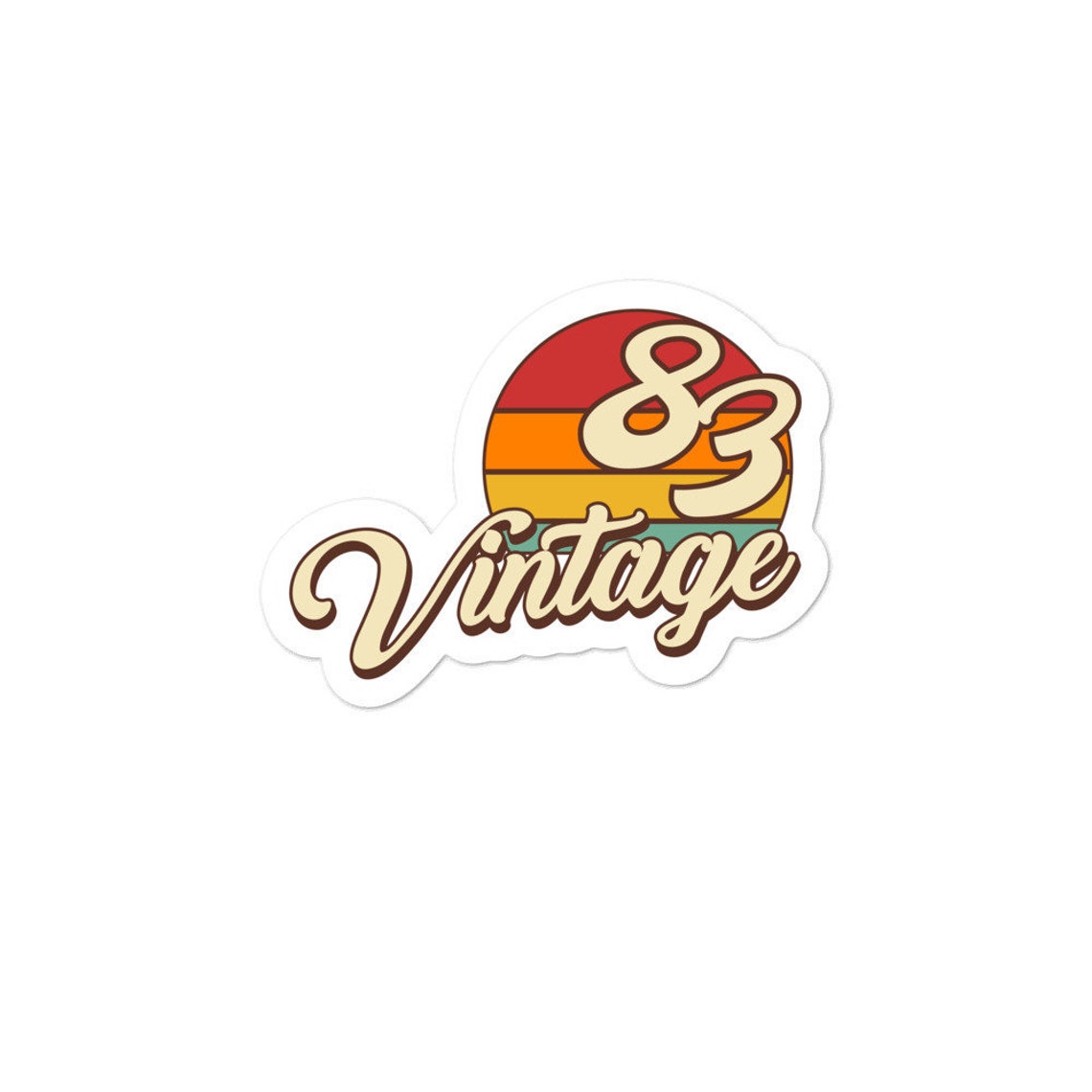 83 - Vintage Sunrise 1983 Vinyl Decal Stickers - Etsy