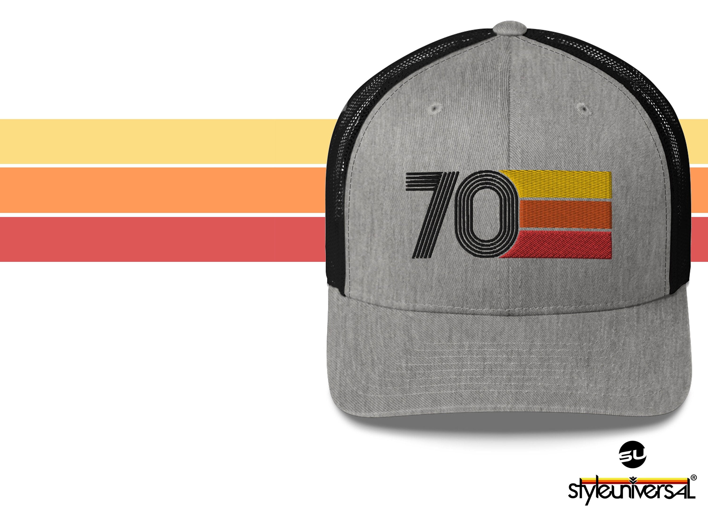 70 - 1970 Retro Trucker Hat for Men Women - Custom Embroidery ...