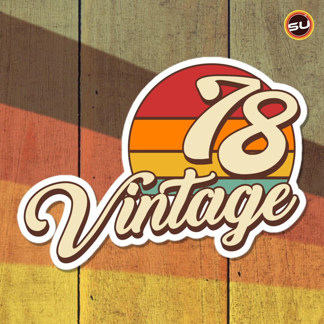 78 - 1978 - Vintage Sunset Vinyl Stickers - Etsy