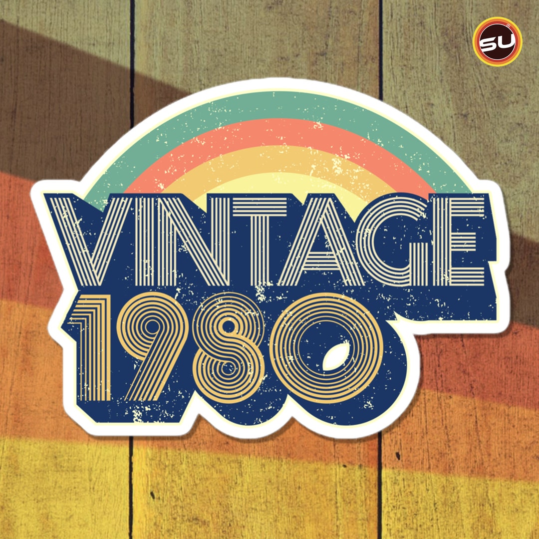 80 Vintage 1980 Bubble-free Stickers - Etsy