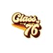 Class of 1976 Retro Vinyl Sticker - 70s Style Graduation Decal - Etsy