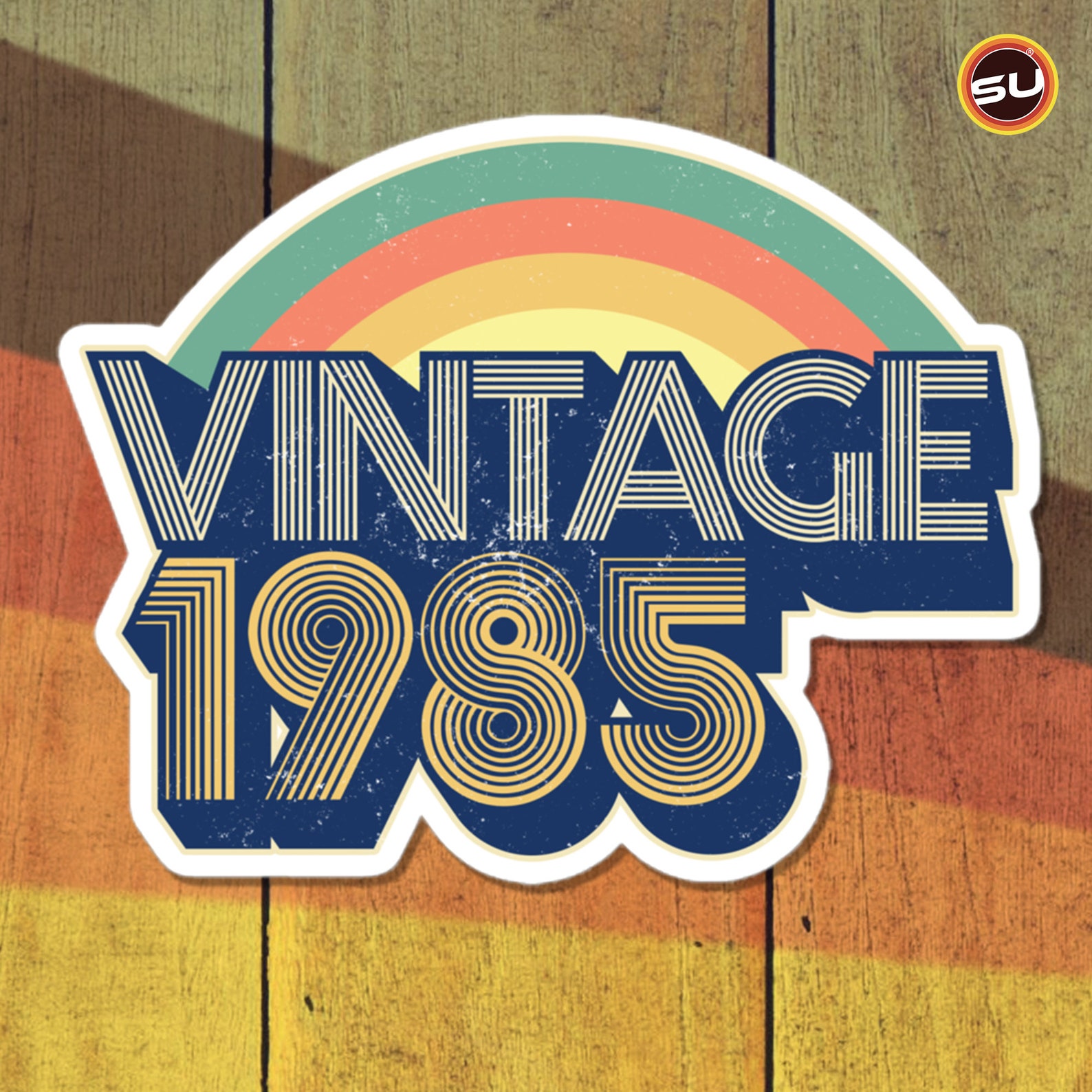 85 - Vintage 1985 Retro Vinyl Decal Stickers - Etsy
