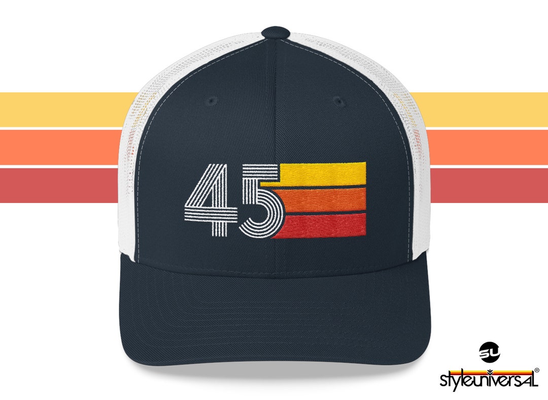 45 Retro 45th Birthday Gift Hat Mens Womens Vintage Trucker Cap - Etsy