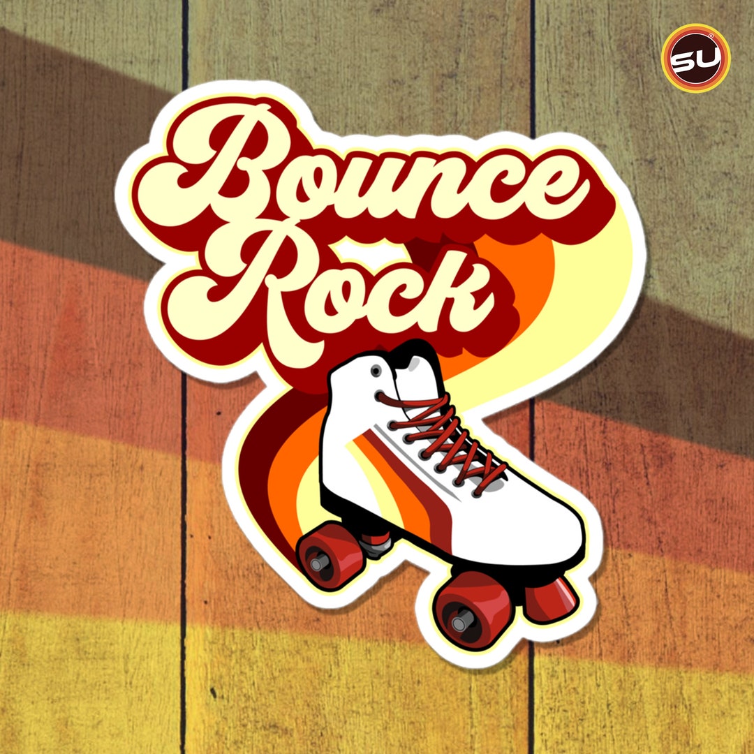 Bounce Rock Roller Skate Retro 70s 80s Stickers - Etsy