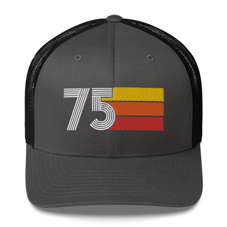 75 1975 Retro Trucker Hat for Men Women Custom Embroidery - Etsy