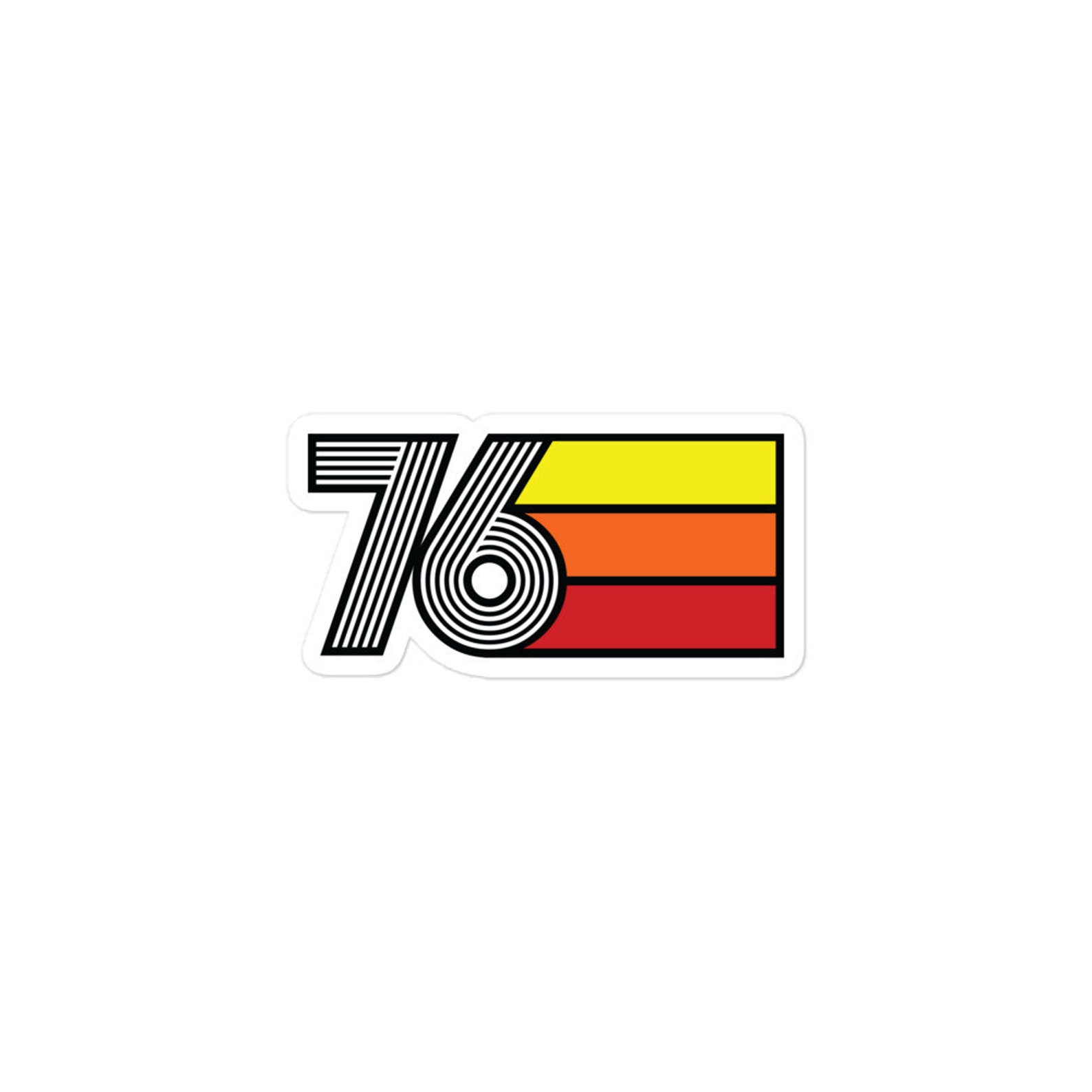 76 1976 Retro Tri Line Decal Decoration Bubble-free Vinyl - Etsy