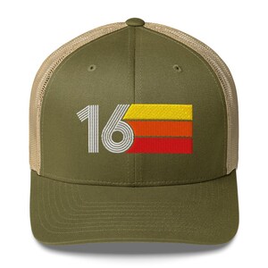 16 Retro 2016 Birthday Gift Hat Mens Womens Vintage Trucker Cap - Etsy