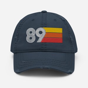 89 1989 Distressed Baseball Hat Vintage Dad Cap for Men and Women - Etsy