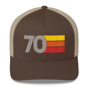 70 - 1970 Retro Trucker Hat for Men Women - Custom Embroidery ...