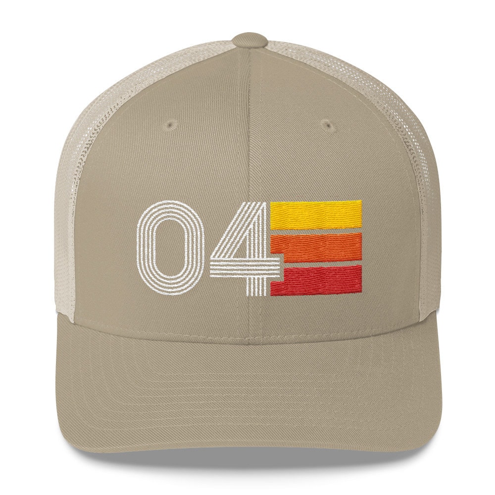 04 Retro 2004 Number 4 Birthday Party Hat Gift Idea Mens | Etsy