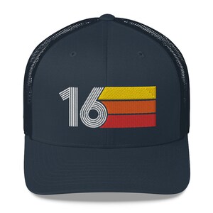 16 Retro 2016 Birthday Gift Hat Mens Womens Vintage Trucker Cap - Etsy