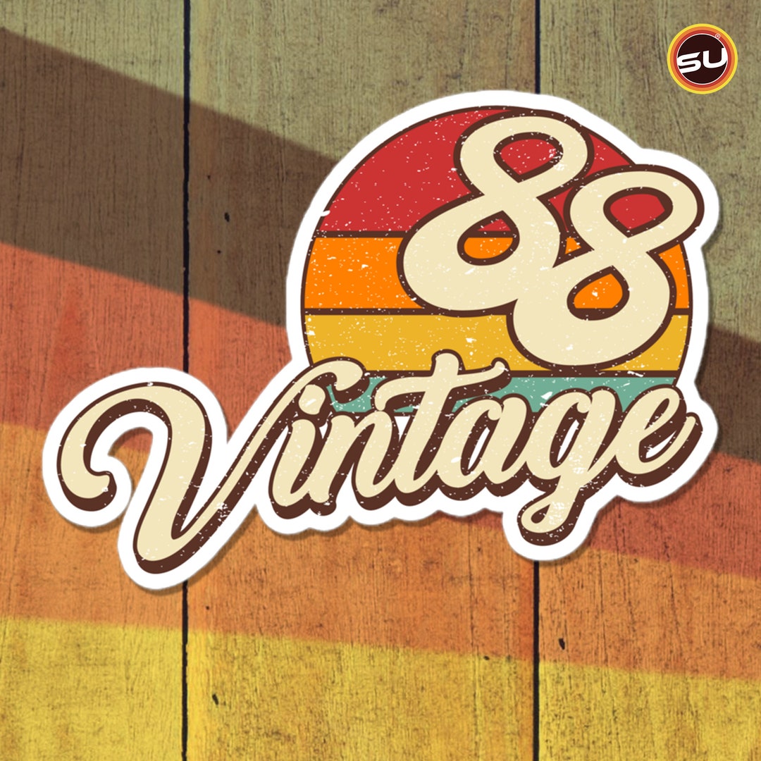 88 - Vintage Sunrise 1988 Retro Vinyl Decal Stickers - Etsy