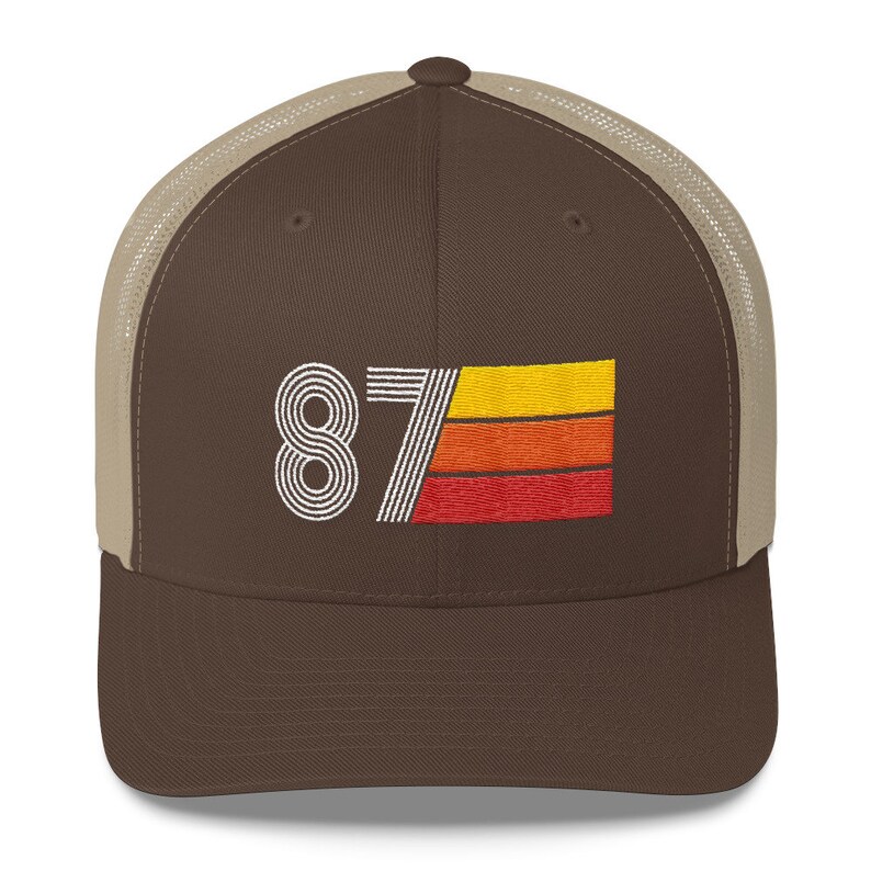 87 - 1987 Retro Trucker Hat for Men Women - Custom Embroidery ...