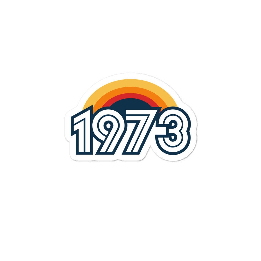73 1973 Retro Sunset Stickers - Etsy