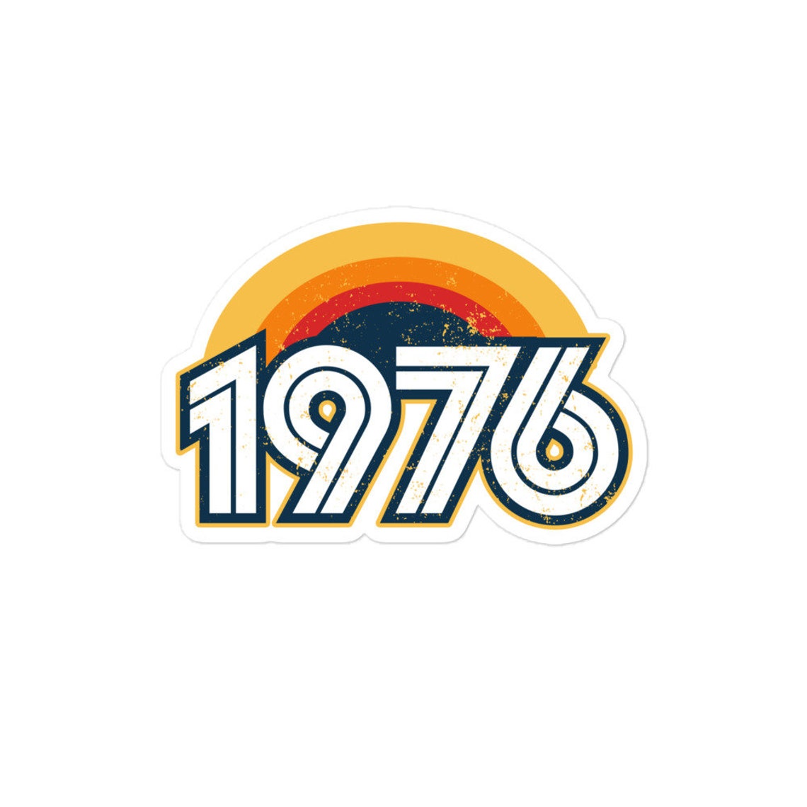 76 - 1976 Retro Sunset Stickers - Etsy