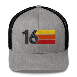 16 Retro 2016 Birthday Gift Hat Mens Womens Vintage Trucker Cap - Etsy