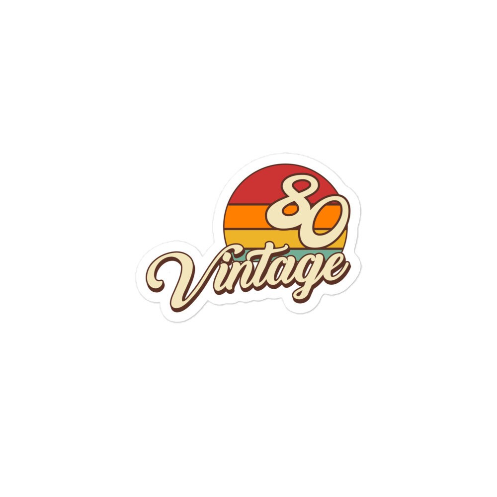 80 Vintage 1980 Vinyl Stickers - Etsy