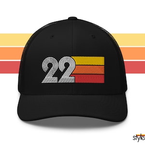 22 - Number 22 Hat Retro Trucker Cap - Etsy