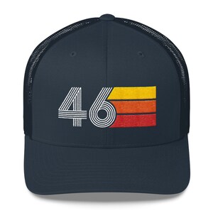 46 Retro Birthday Gift Hat Mens Womens Vintage Trucker Cap - Etsy