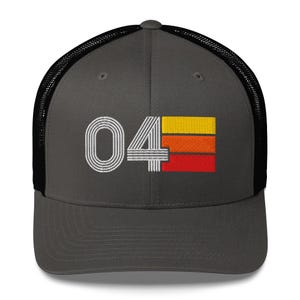 04 Retro 2004 - Number 4 - Birthday Party Hat Gift Idea - Mens Womens ...