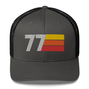 77 - 1977 Retro Trucker Hat for Men Women - Custom Embroidery ...