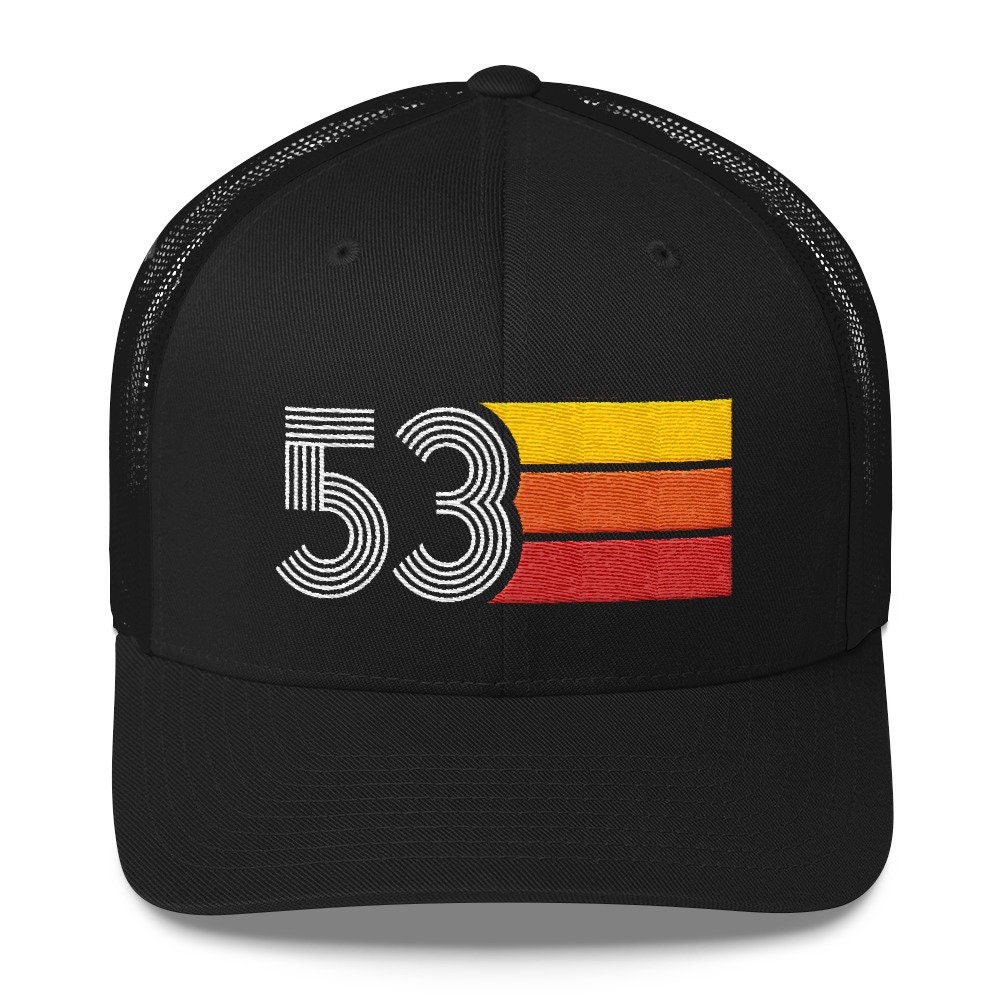 53 Retro Birthday Gift Hat Mens Womens Vintage Trucker Cap - Etsy