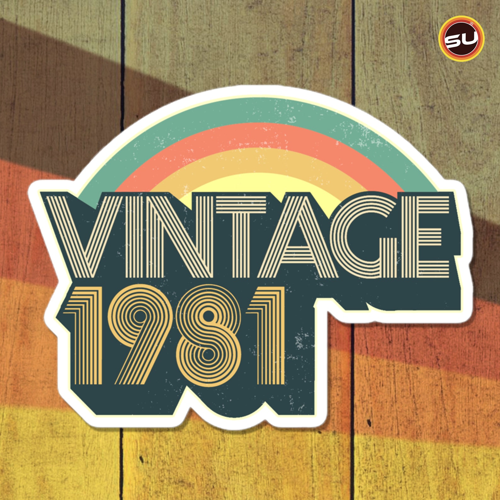 81 Vintage 1981 Retro Vinyl Stickers - Etsy