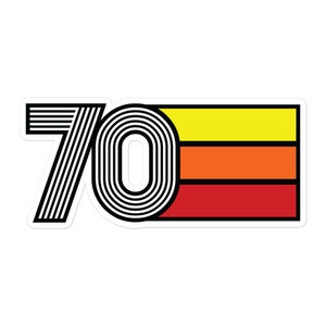 70 - 1970 Retro Tri- Line Decal Decoration Bubble-free Vinyl Stickers ...