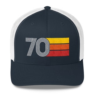 70 - 1970 Retro Trucker Hat for Men Women - Custom Embroidery ...