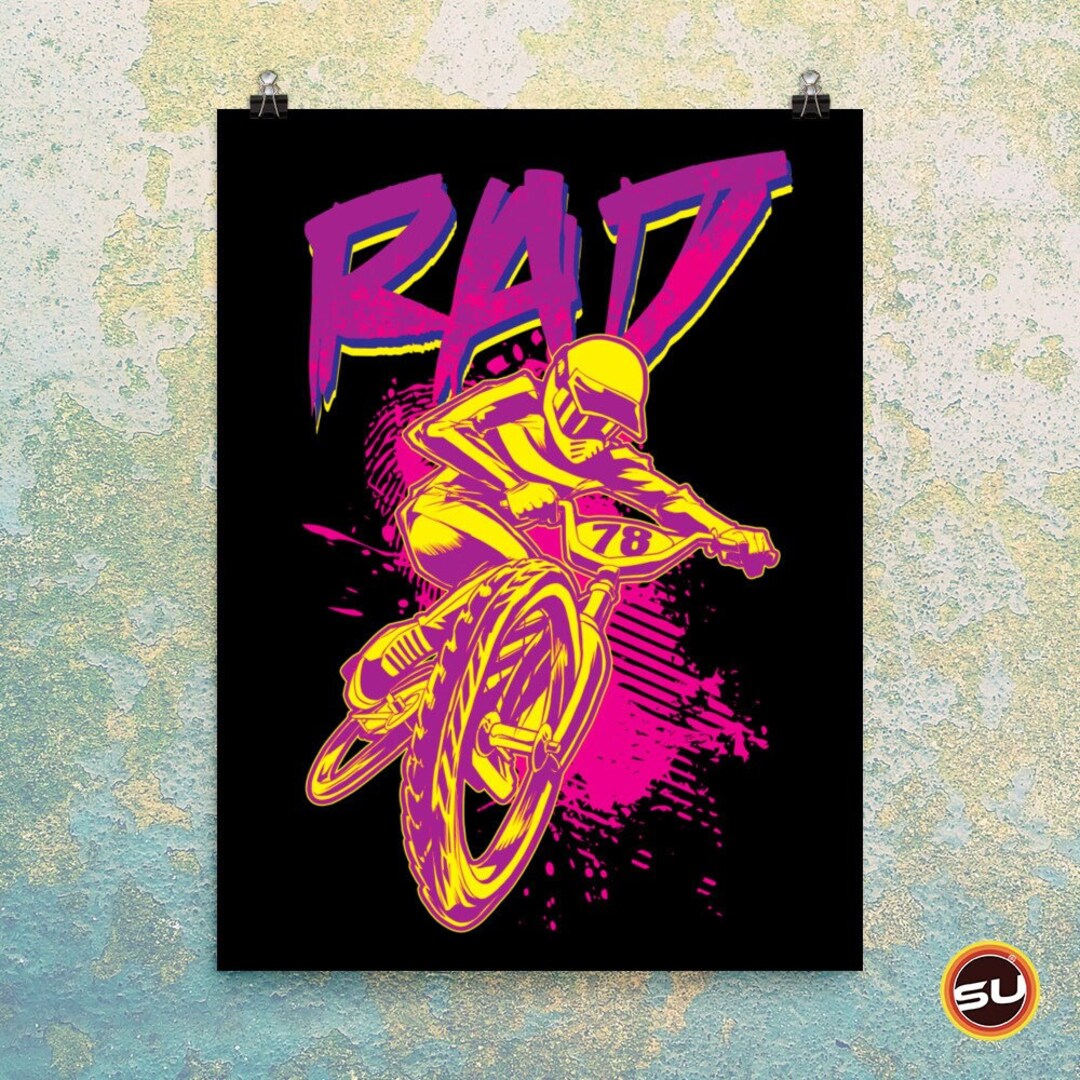 Rad Bmx Wall Art Poster - Etsy