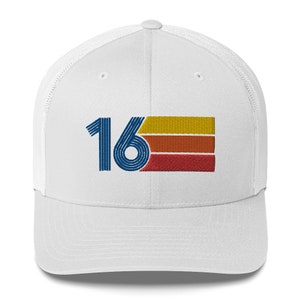 16 Retro 2016 Birthday Gift Hat Mens Womens Vintage Trucker Cap - Etsy