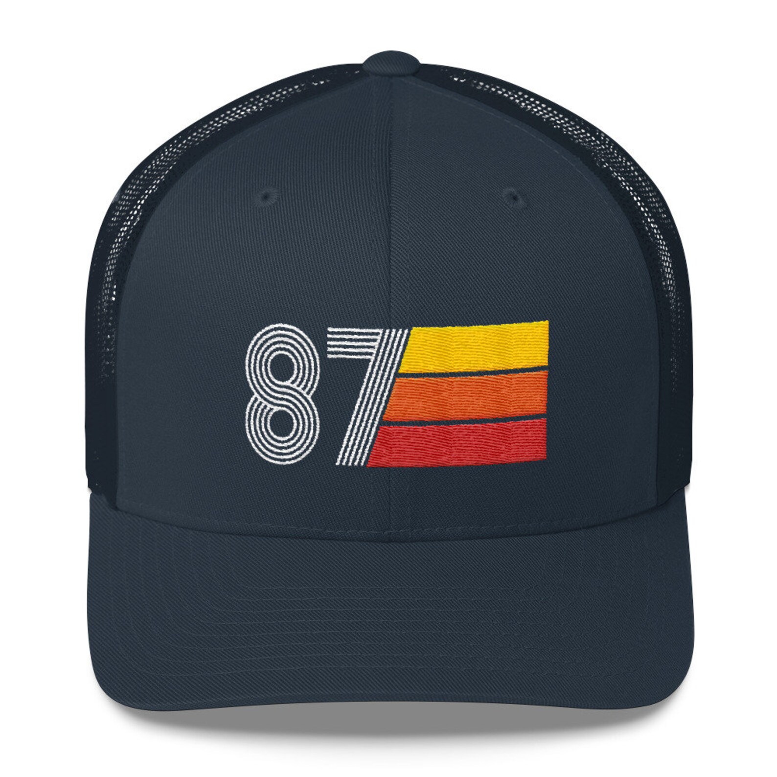 87 - 1987 Retro Trucker Hat for Men Women - Custom Embroidery ...