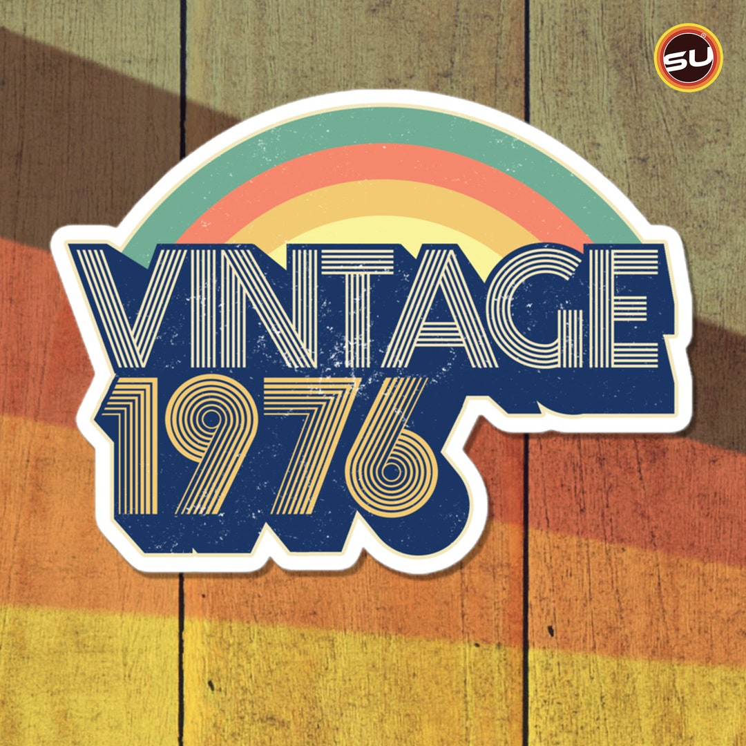 76 Vintage 1976 Bubble-free Stickers - Etsy