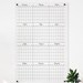 Yearly Dry Erase Acrylic Calendar Annual at a Glance Board - Etsy