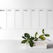 Reusable Acrylic Wall Calendar Weekly Clear Board Minimalist One Week ...