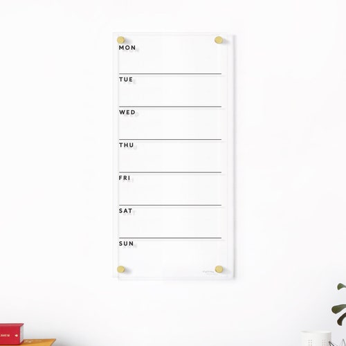 Acrylic to Do List for Wall Dry Erase Board Clear Acrylic - Etsy