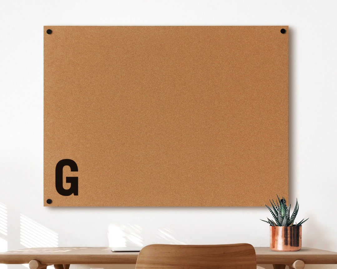 The Original Modern Cork Board | Large Bulletin Corkboard With Custom ...