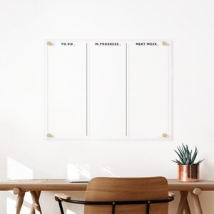 Acrylic to Do Board | Customizable Planner | Wall Mounted Organization ...