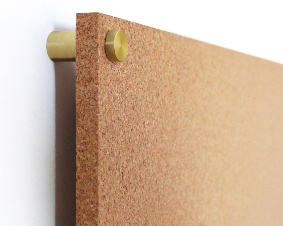 Modern Cork Board for Wall Floating Corkboard Standoff - Etsy UK