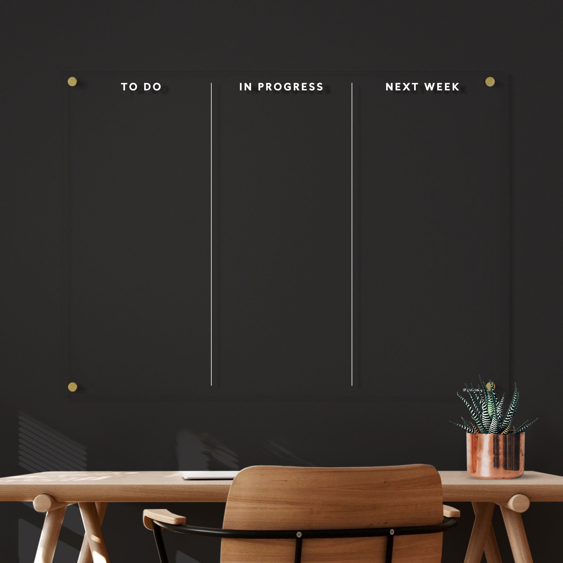Custom Acrylic to Do in Progress Next Week Board | Dry Erase Lucite ...